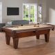 The Barnstable Pool Table 7ft and 8ft with Dining Top; Silver Mist